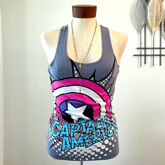 Marvel | Tops | Marvel Captain America Tank | Poshmark